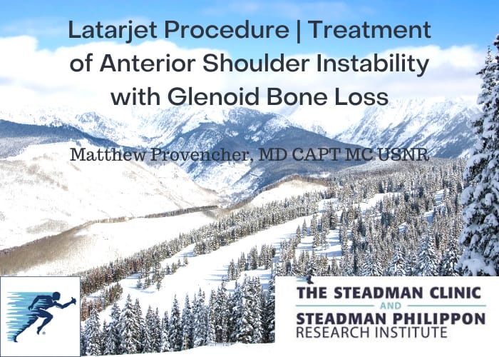 Open Shoulder Stabilization | Latarjet Procedure | Vail, Aspen ...